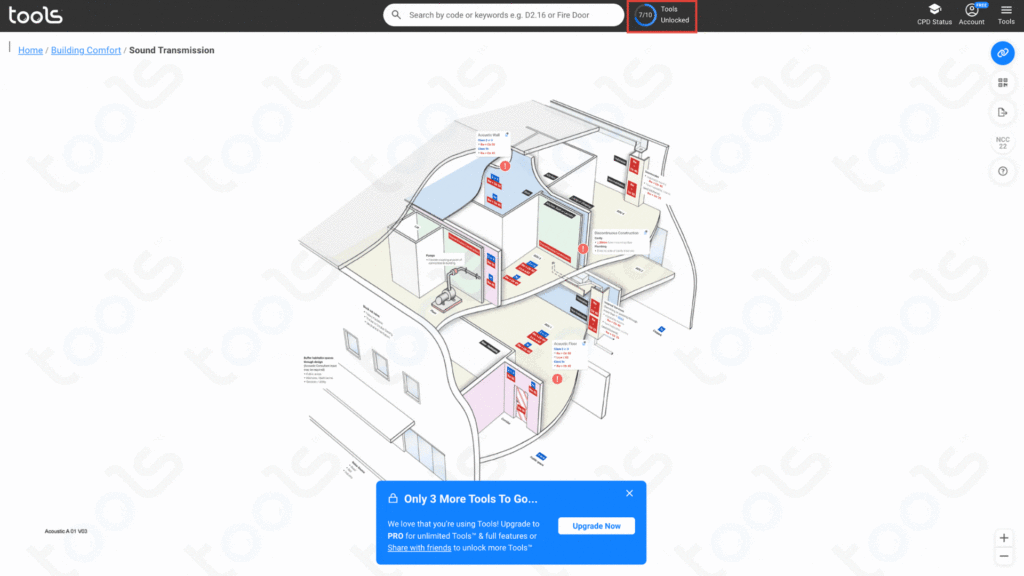Tip #1: Unlock extra Tools by sharing with friends - Tools™